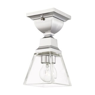 Livex Lighting Mission Single Light 5" Wide Semi-Flush Ceiling Fixture - Bed Bath & Beyond ...
